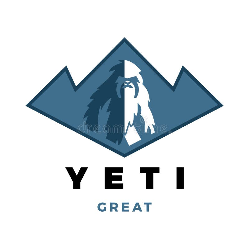 Yeti Icon Logo Design Template Stock Vector - Illustration of cold ...