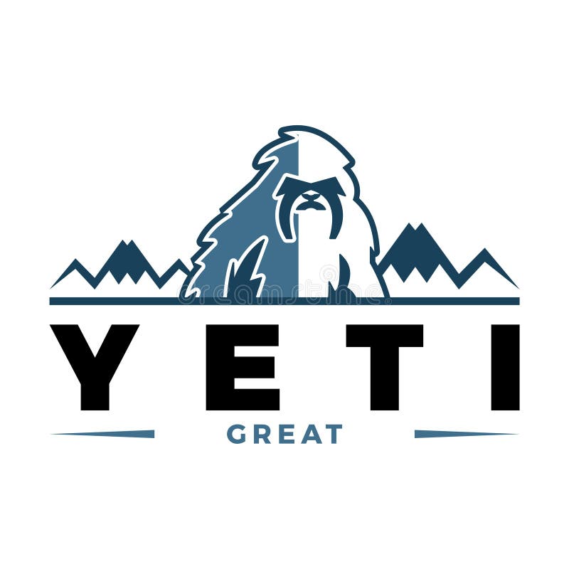 Yeti Icon Logo Design Template Stock Vector - Illustration of beast ...