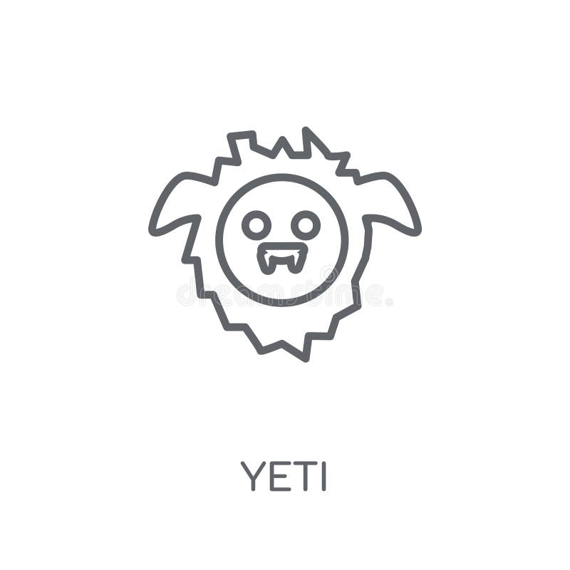 Yeti Linear Icon. Modern Outline Yeti Logo Concept on White Back Stock ...