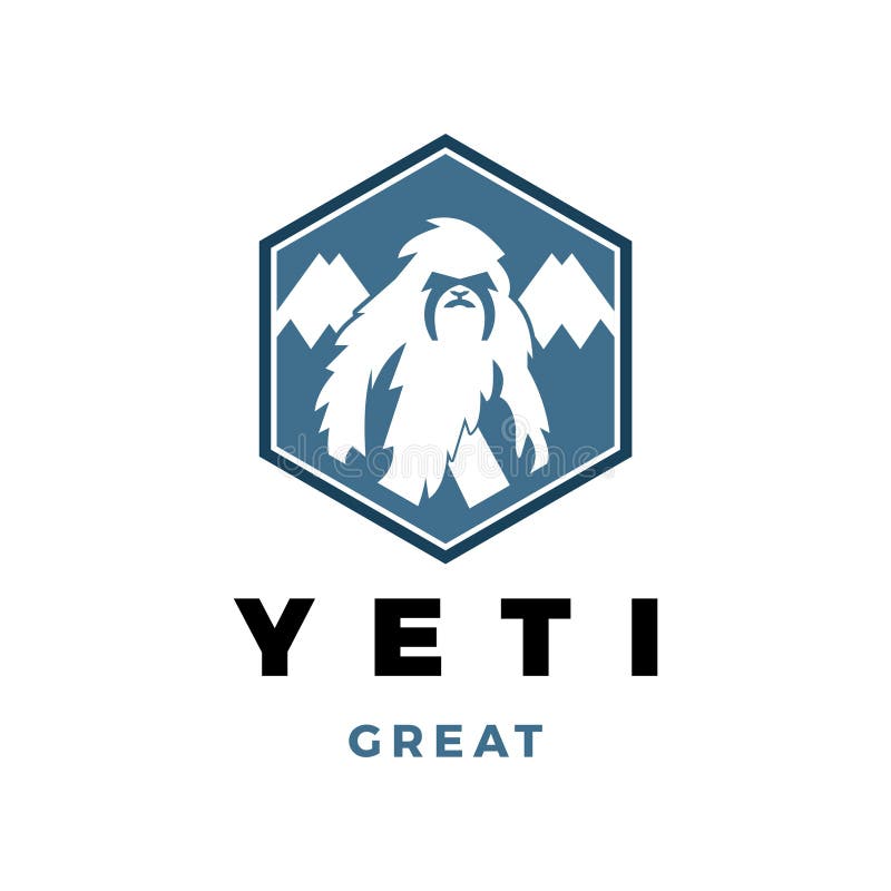 Yeti Logo-Designvorlage vektor abbildung. Illustration von kalt - 332226657