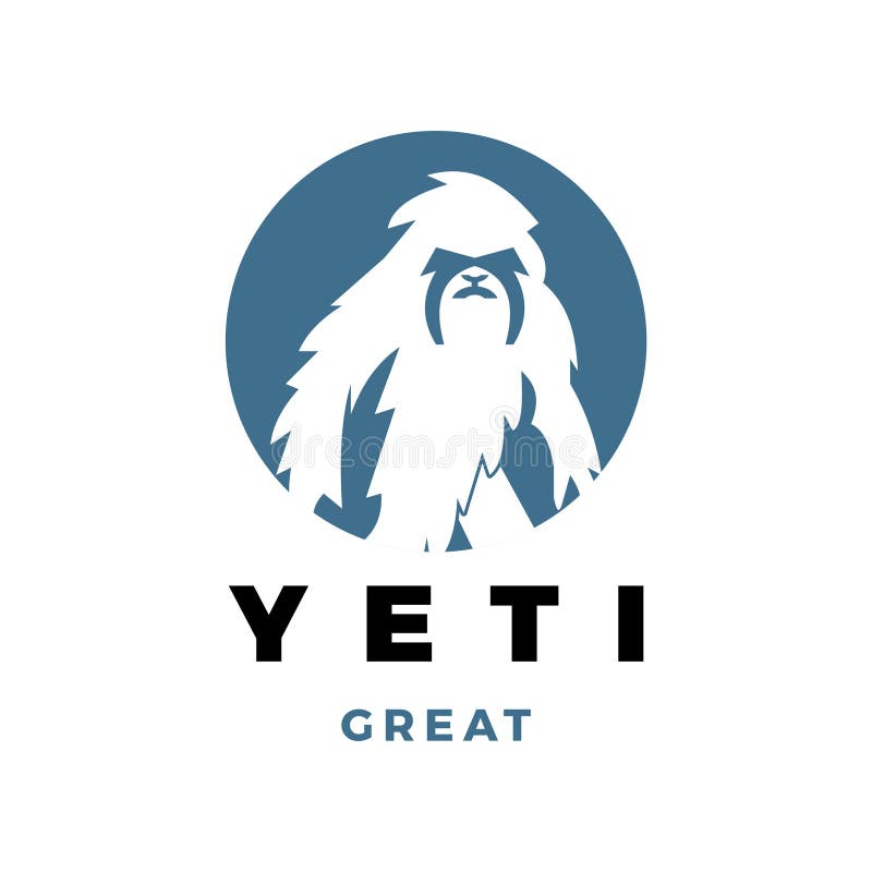 Yeti Logo-Designvorlage vektor abbildung. Illustration von kleidung ...