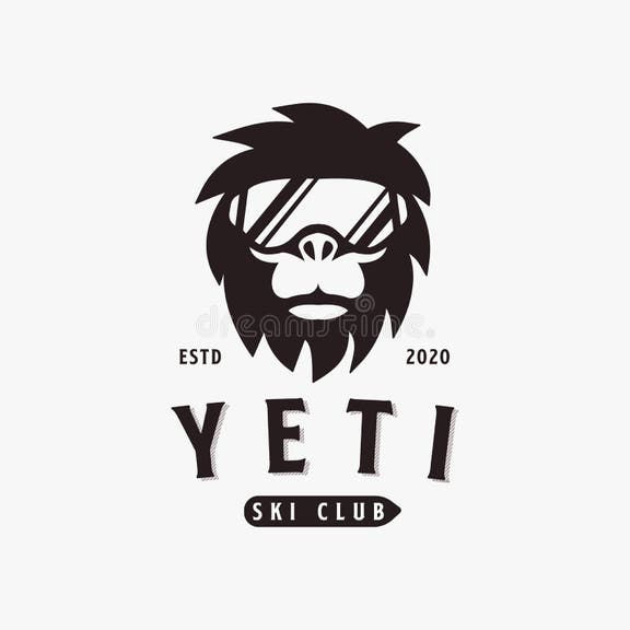 Yeti Ski Logo Vector Icon, Yeti Snowboarding Logo Stock Vector ...
