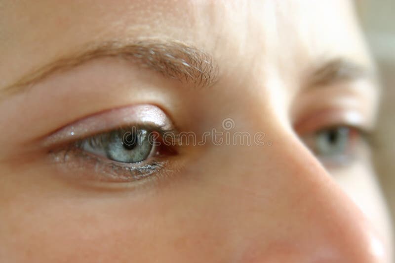 Yeux clairs photo stock. Image du visage, âge, soin, effectuez - 1077828