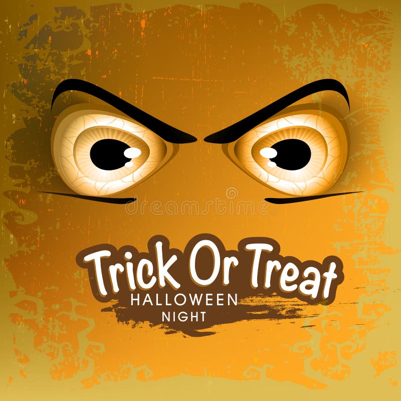 Yeux De Monstre Pour La Nuit De Halloween Illustration Stock ...