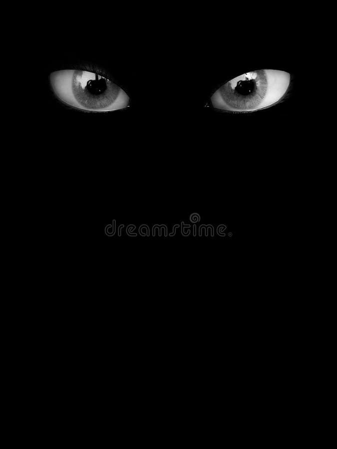 Yeux effrayants illustration stock. Illustration du effrayant - 14228983