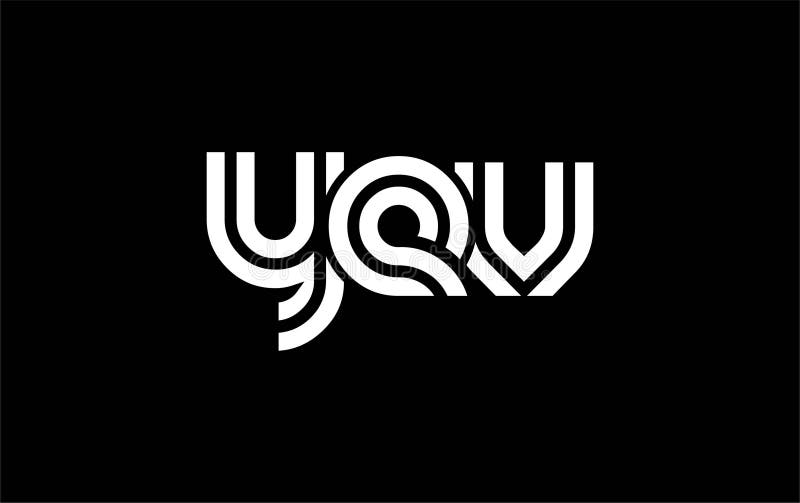 YEV Creative Unique Modern Letter Logo Design Stock Illustration ...
