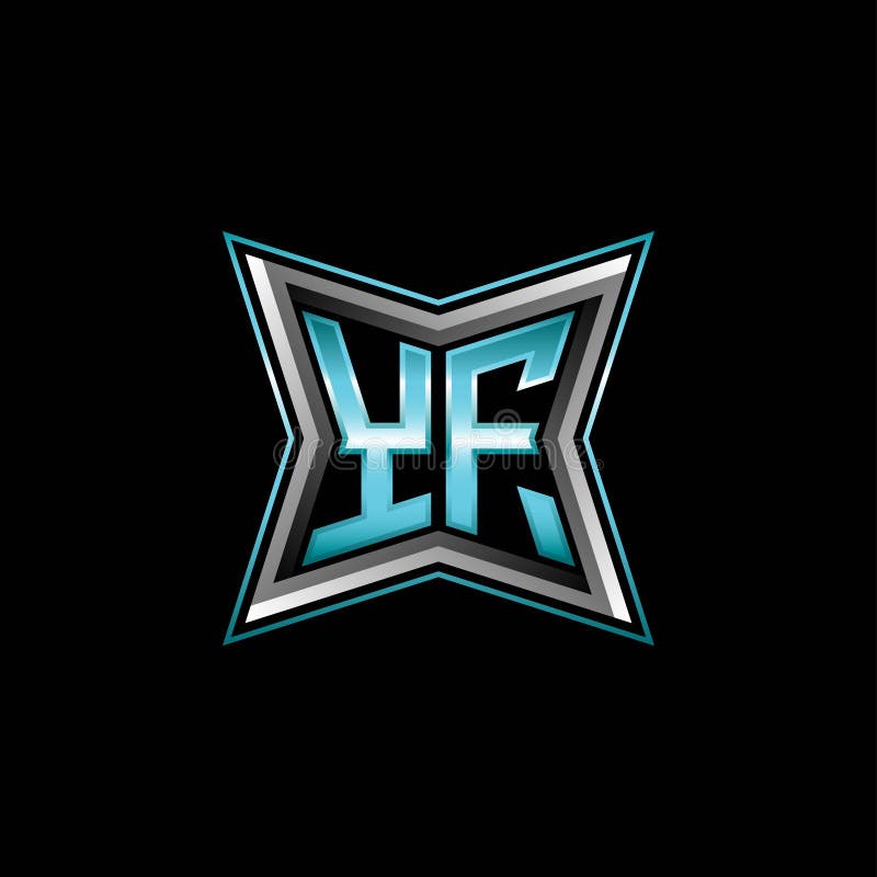 YF Logo Monogram Geometric Modern Design Stock Vector - Illustration of ...