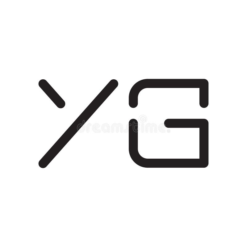 Yg Initial Letter Vector Logo Icon Stock Vector - Illustration of ...