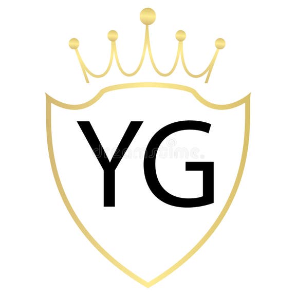 YG Letter Logo Design with Simple Style Stock Vector - Illustration of ...