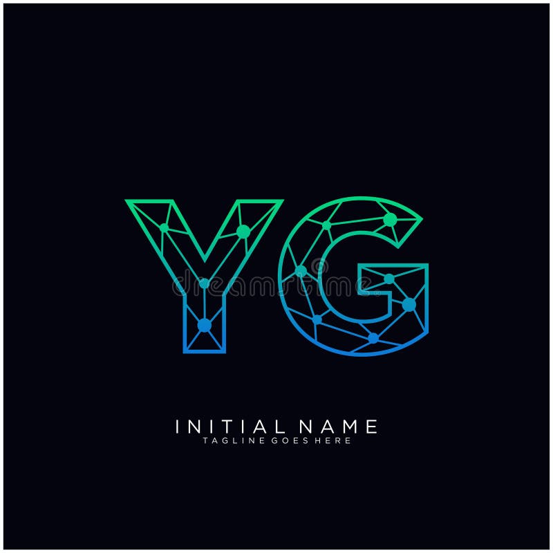 YG Letter Logo Icon Design Template Elements Stock Vector ...