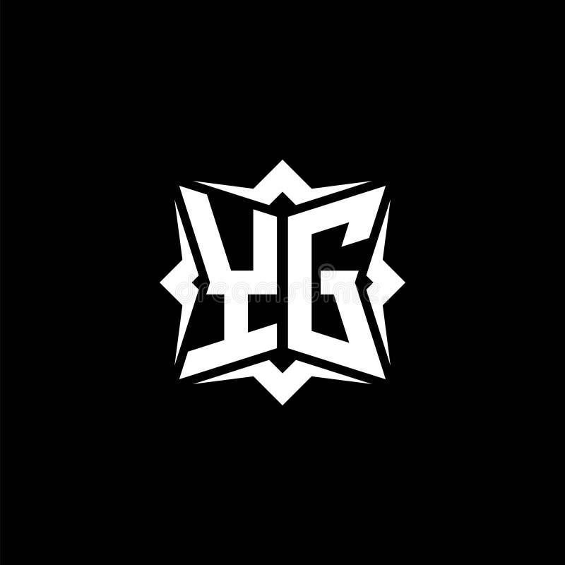 YG Logo Monogram Geometric Modern Design Stock Vector - Illustration of ...