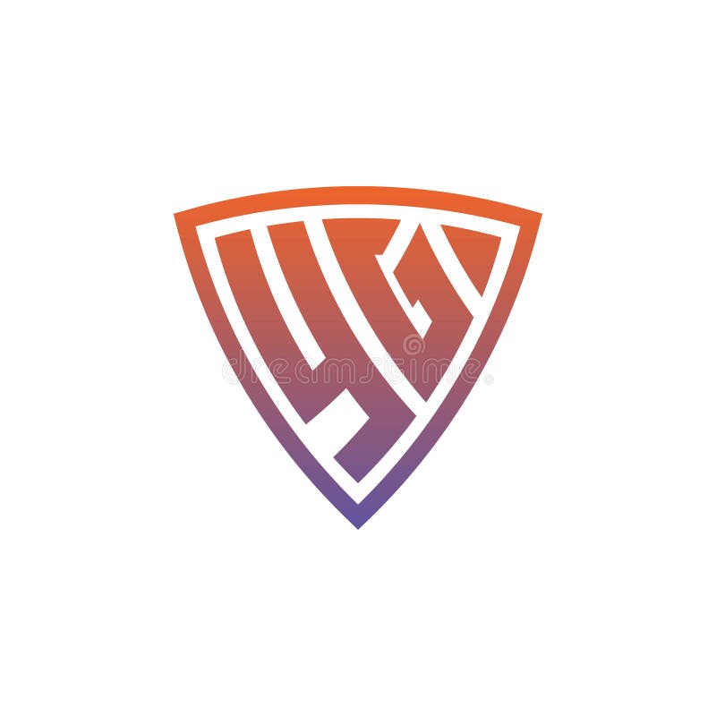 YG Logo Shield Monogram Gradient Style Design Stock Vector ... YG Logo Shield Monogram Gradient Style Design Stock Vector ...