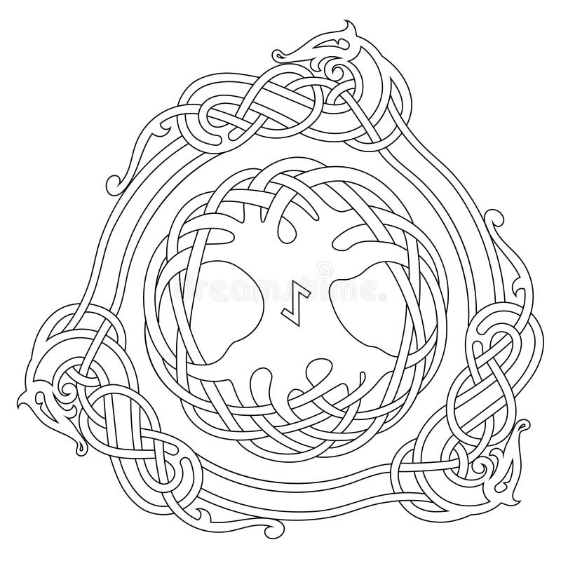 Yggdrasil Coloring Page Coloring Pages