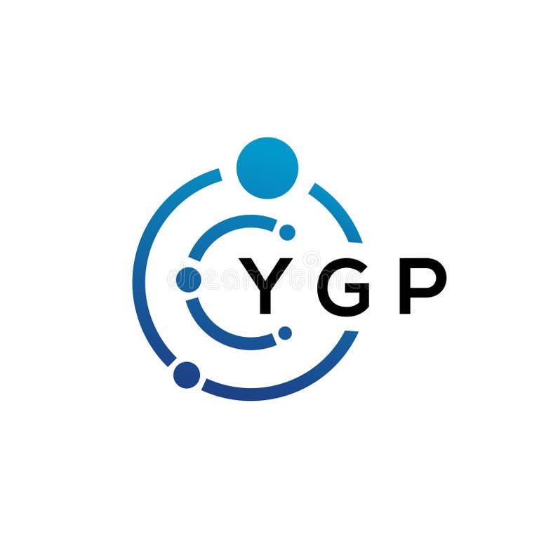 YGP Letter Technology Logo Design on White Background. YGP Creative ...