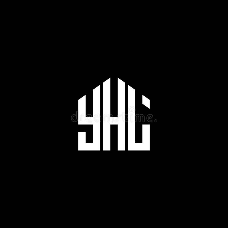 YHL Letter Logo Design on BLACK Background. YHL Creative Initials ...