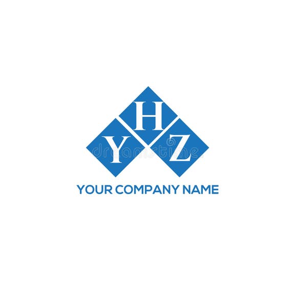 YHZ Letter Logo Design on WHITE Background. YHZ Creative Initials ...