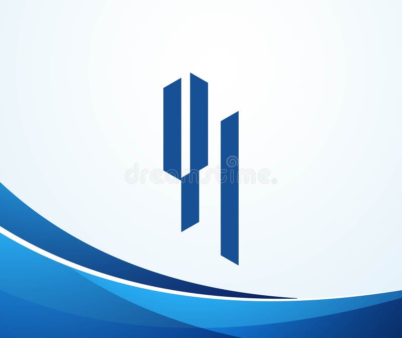 YI Alphabet Letter Logo Design Template Elements Stock Vector ...