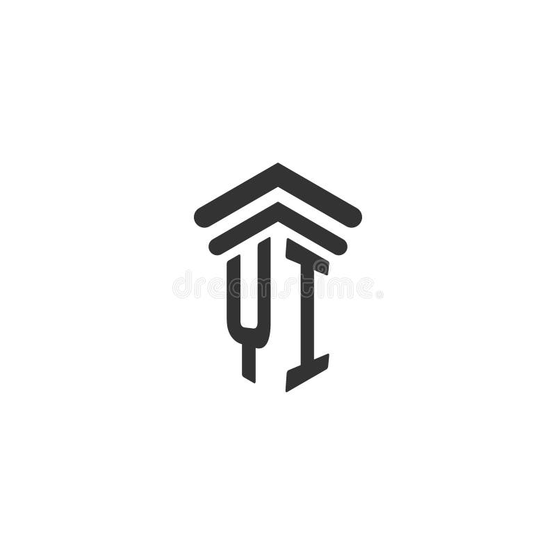 YI Initial for Law Firm Logo Design Stock Vector - Illustration of ...