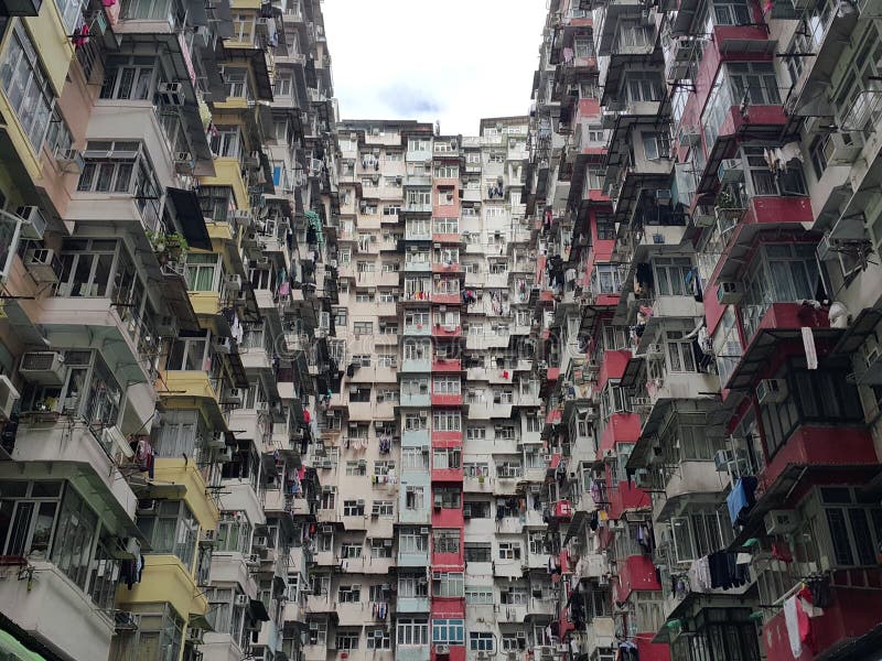 Yick Fat Hong Kong Urban Housing Apartment Stock Photo - Image of china ...