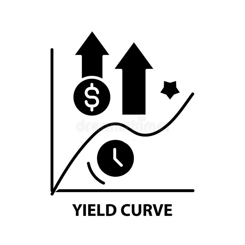 Yield Curve Icon, Black Vector Sign with Editable Strokes, Concept ...