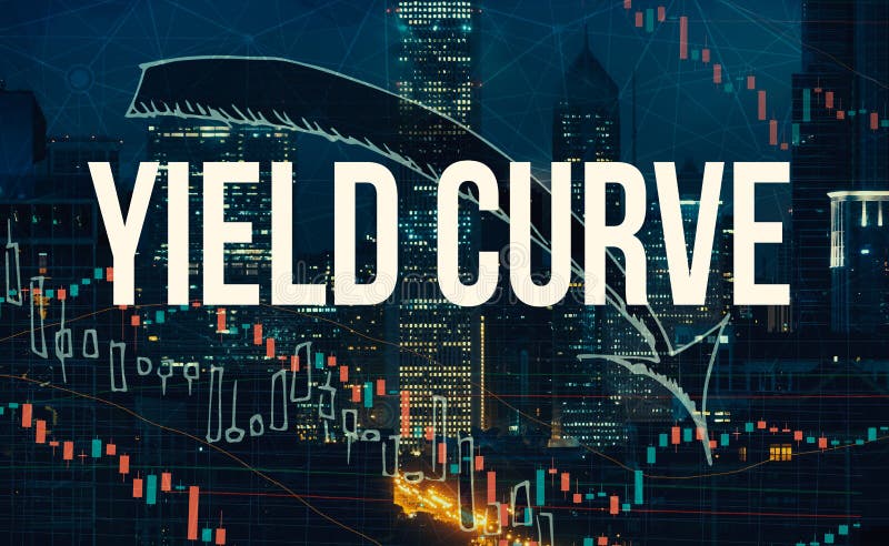 Inverted Yield Curve Theme with Abstract Network Patterns Stock ...