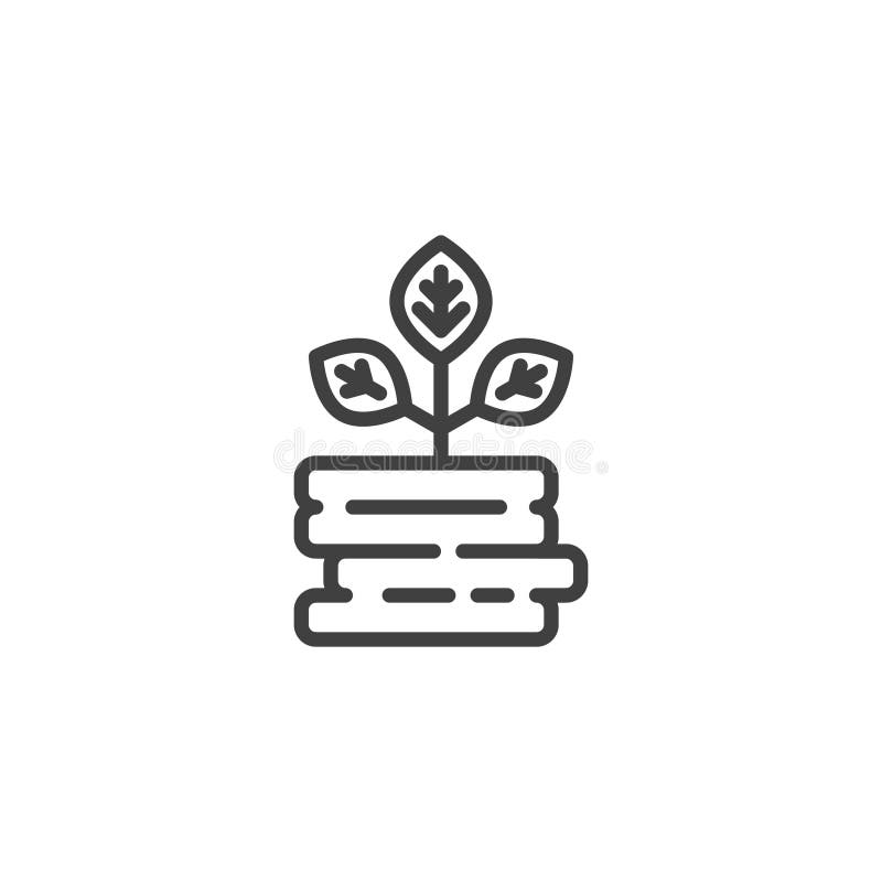 Yield Farming line icon stock vector. Illustration of stack - 360888046