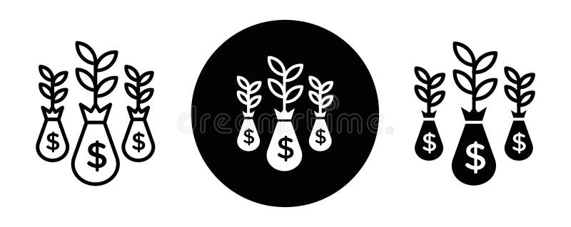 Yield Outline Icon Collection or Set. Yield Thin Vector Line Art Stock ...