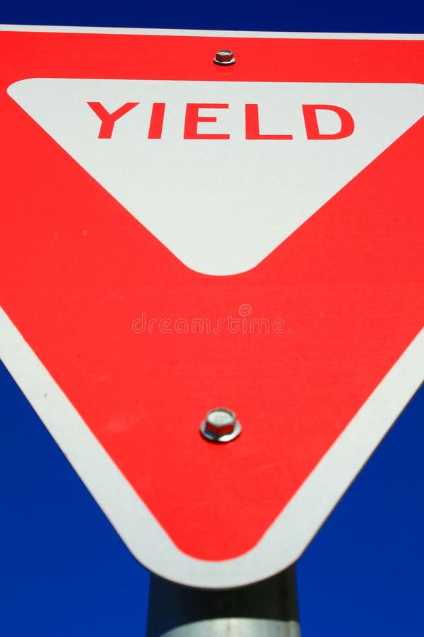 Yield Sign stock photo. Image of automobile, roadway - 10840762