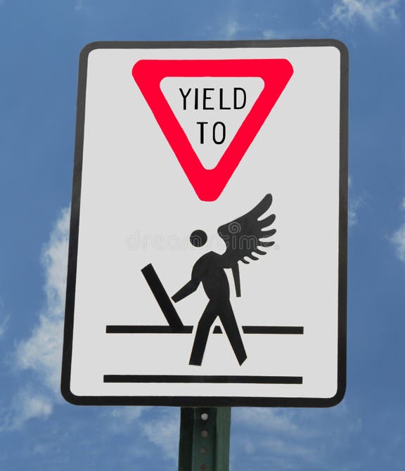 Yield Sign. stock image. Image of give, pedestrians, safely - 17561743