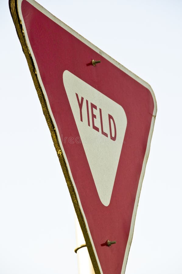 Yield sign stock photo. Image of signal, yield, street - 5991446