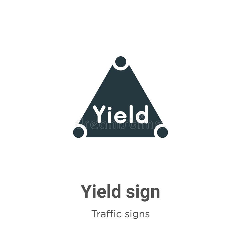 Yield Triangle Sign - Road Traffic Coordination Symbol. Road Sign ...
