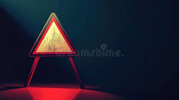 Yield Warning Sign stock photo. Image of work, safety - 366016156