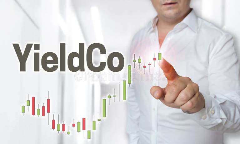 YieldCo Touchscreen-Konzept Wird Von Man Betrieben Stockbild - Bild von ...