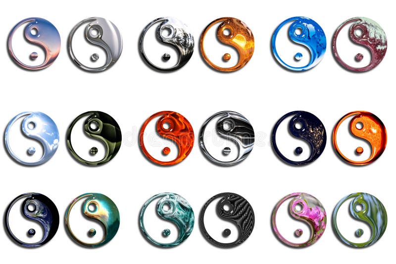 Yin and Yan stock illustration. Illustration of china - 6184188