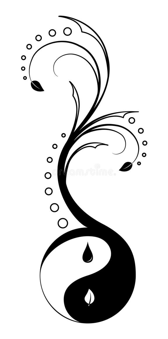 Yin Yang Flower Design Stock Illustrations – 4,201 Yin Yang Flower ...