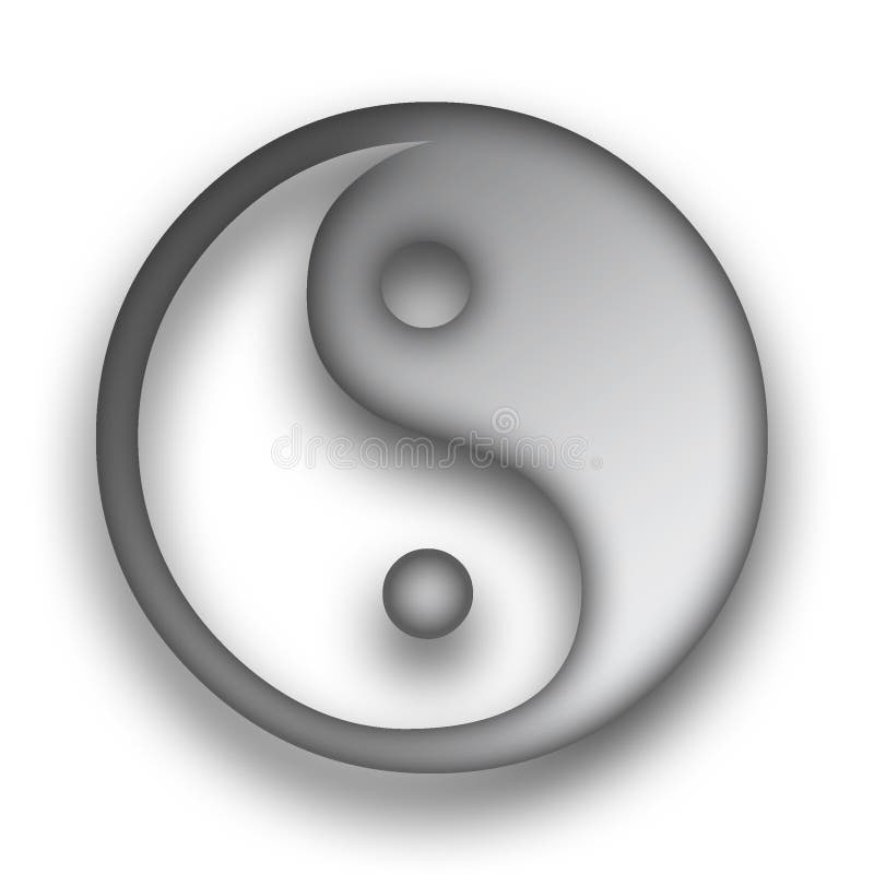 Yin and Yang stock illustration. Illustration of asian - 1449759