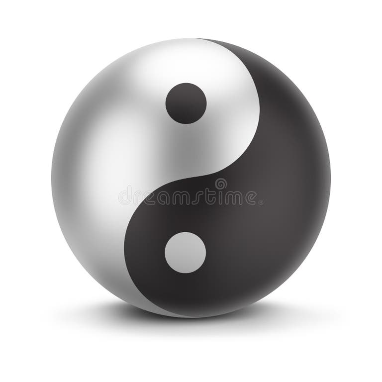 Yin Yang White Background Stock Illustrations – 8,489 Yin Yang White ...