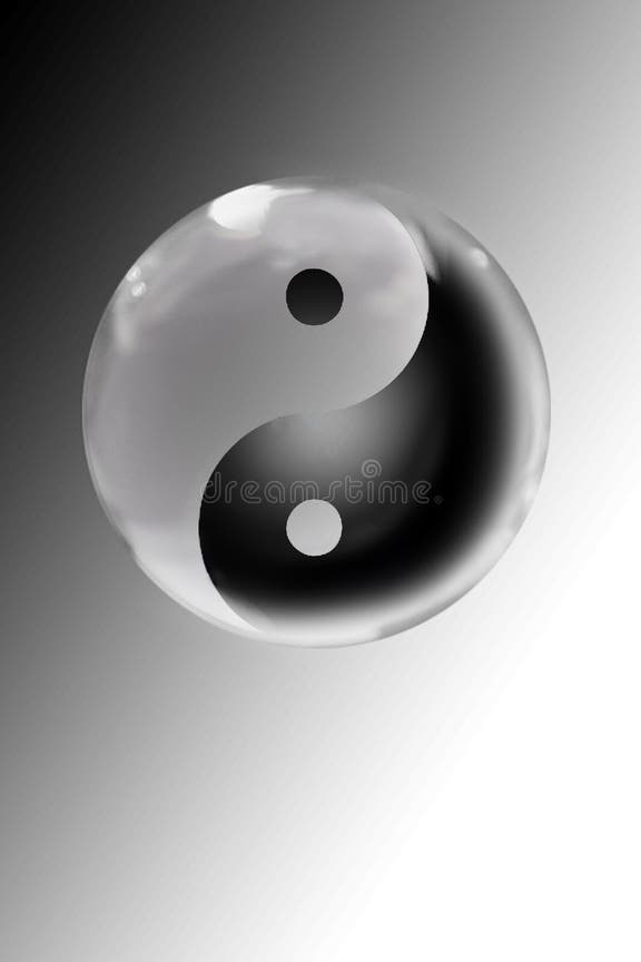 Yin yang stock photo. Image of element, ancient, feng - 5645484