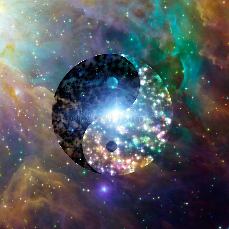 Yin Yang Star man stock illustration. Illustration of conflict - 32821831