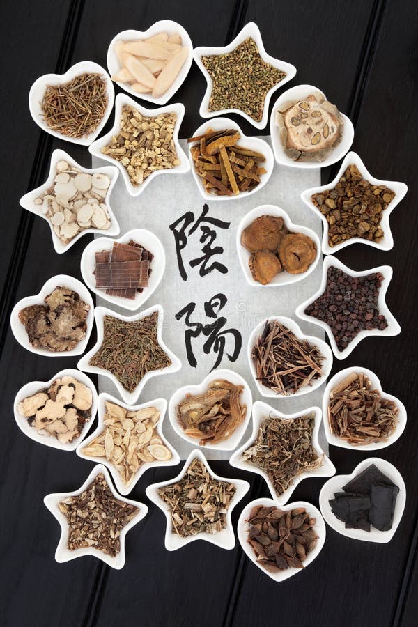 Yin and Yang Herbal Medicine Stock Photo - Image of bitter, china: 40145356