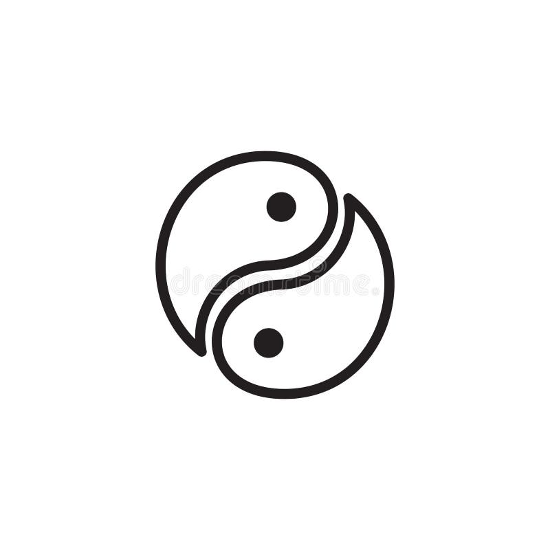 Yin Yang Circle Icon Logo Design Vector Illustration Template Stock ... Yin Yang Circle Icon Logo Design Vector Illustration Template Stock ...