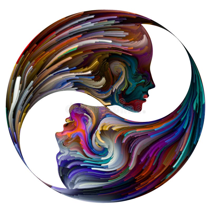Yin And Yang Forces Stock Illustration Illustration Of Circle 184776626