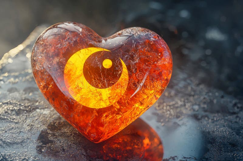 Yin Yang Heart Stone Night Photography: Contrast, Unity, Reflection ...