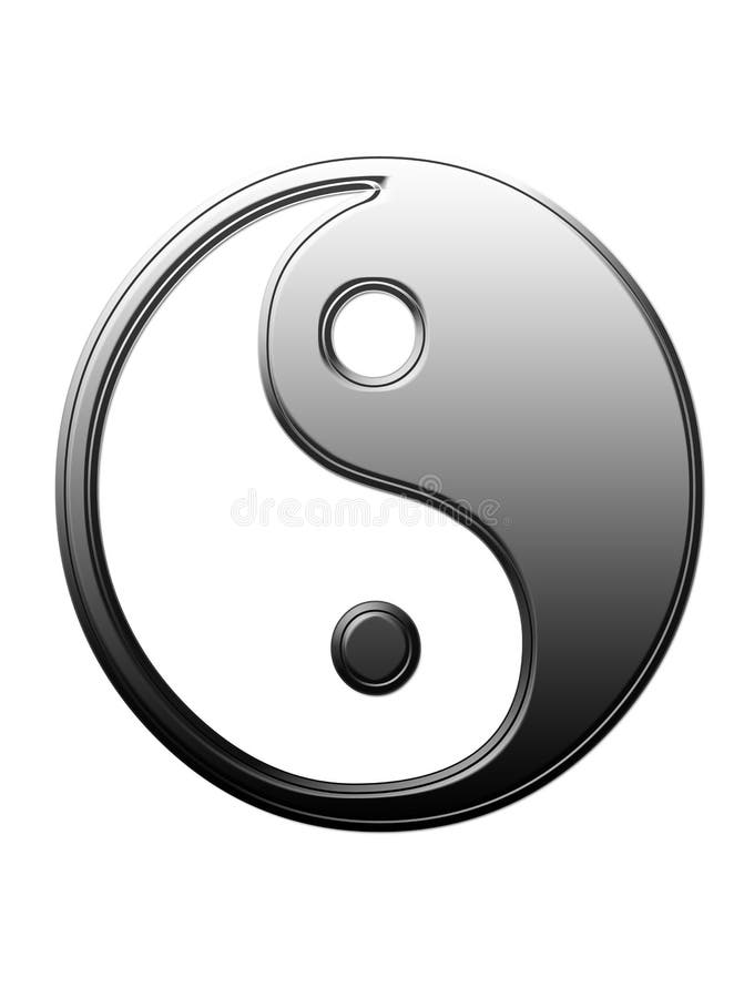 Ying-Yang symbol stock illustration. Illustration of japan - 1836940