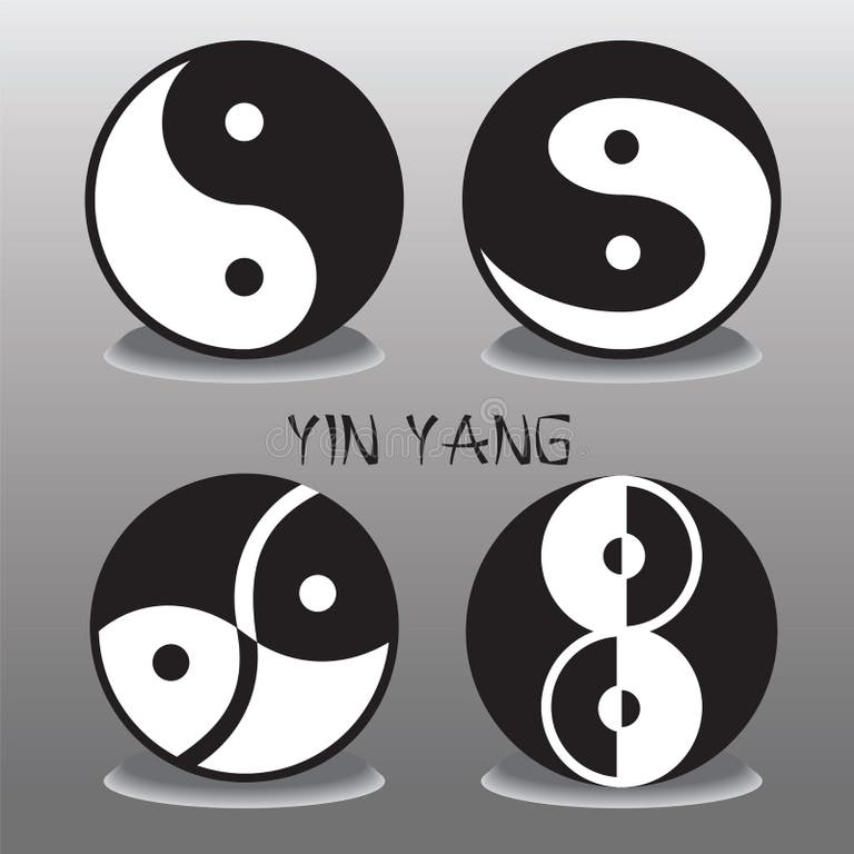 Yin yang logo stock vector. Illustration of chinese, yantra - 21389983