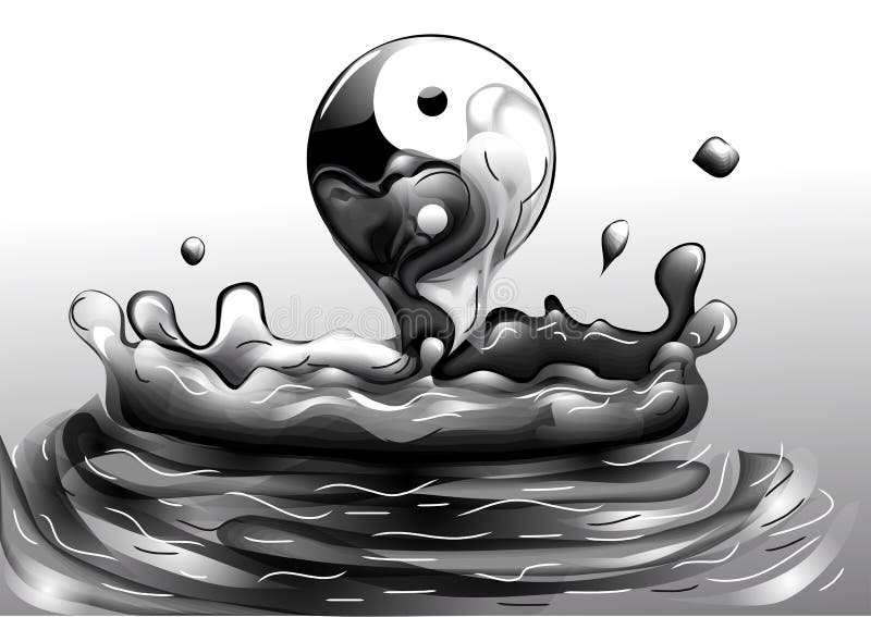 Yin and yang stock illustration. Illustration of symbol - 31935070