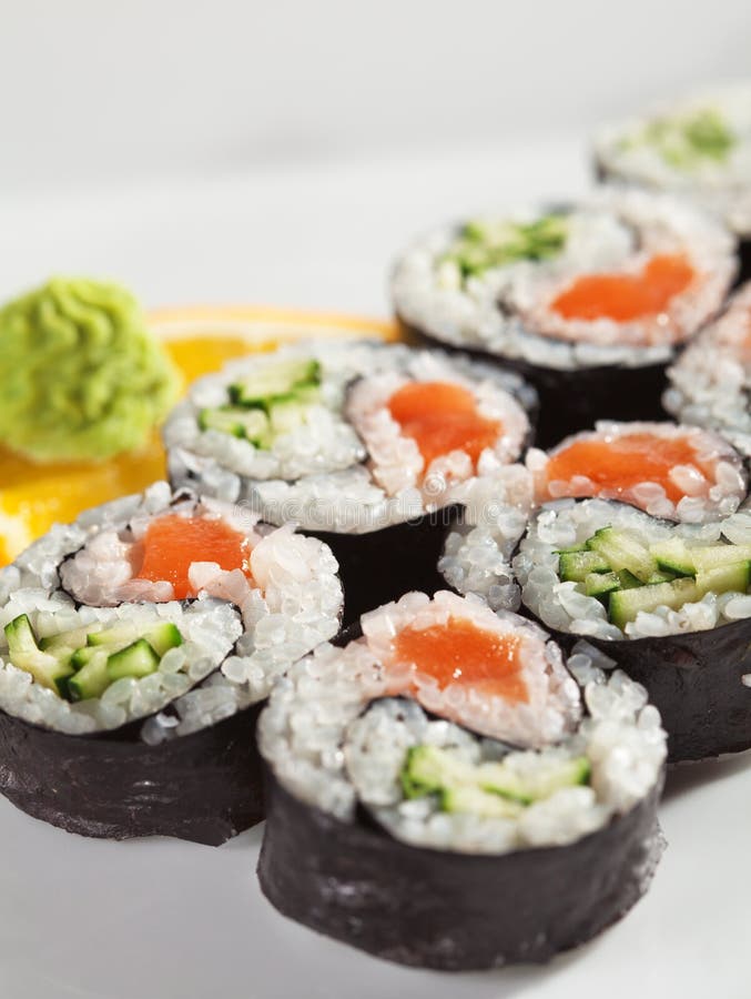Yin Yang Roll stock image. Image of maki, orange, japan - 12147509