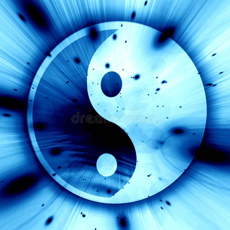 Yin Yang sign stock illustration. Illustration of spiritual - 4546194