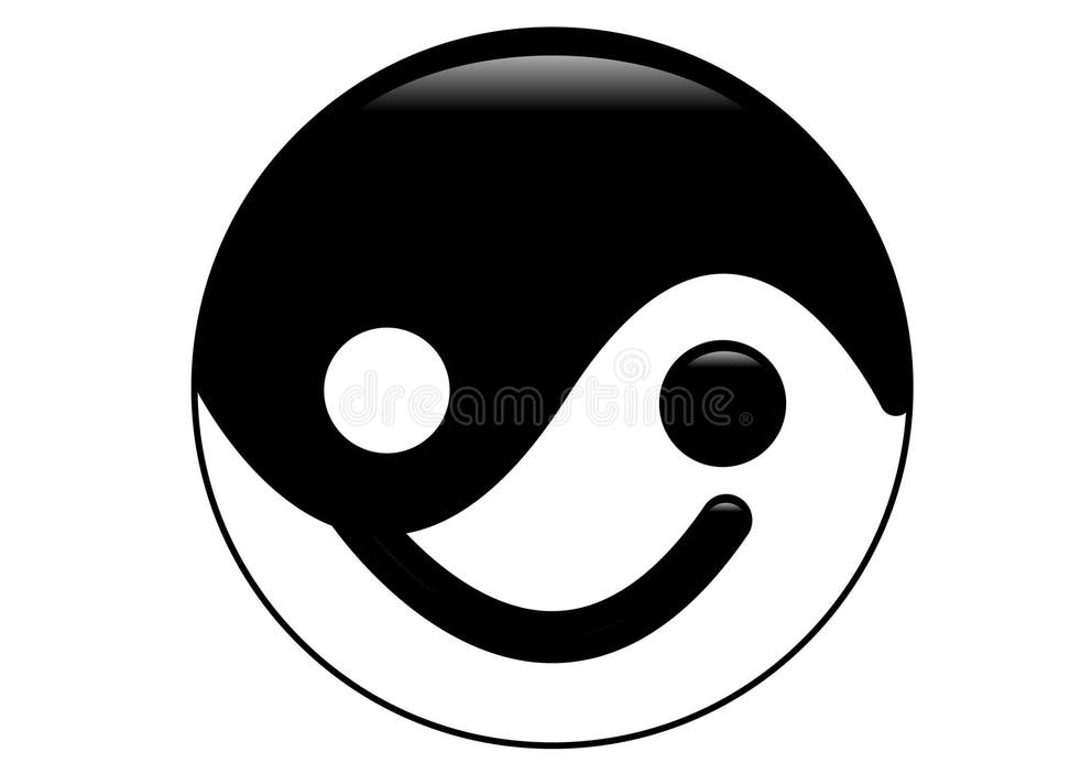Yin Yang Face Stock Illustrations – 803 Yin Yang Face Stock ...