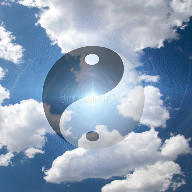 Yin Yang Symbol stock abbildung. Illustration von wunderbar - 44801086